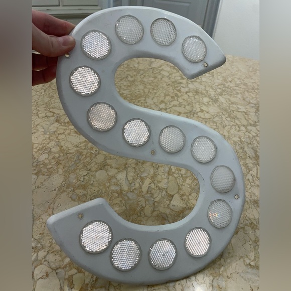 Vintage | Design | 2 Vintage Signage Reflective Letter S | Poshmark